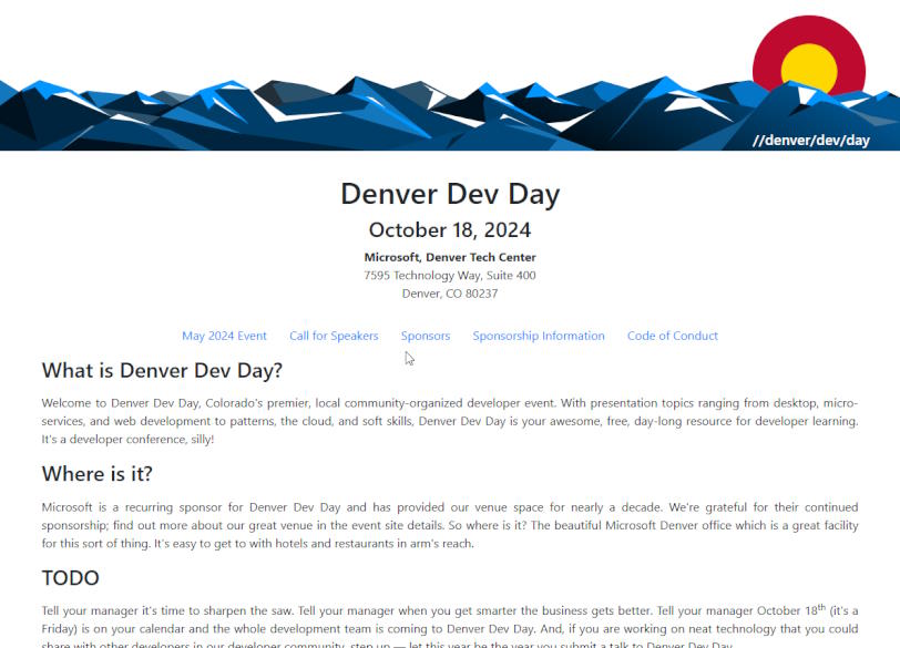 Denver Dev Day | October 18, 2024